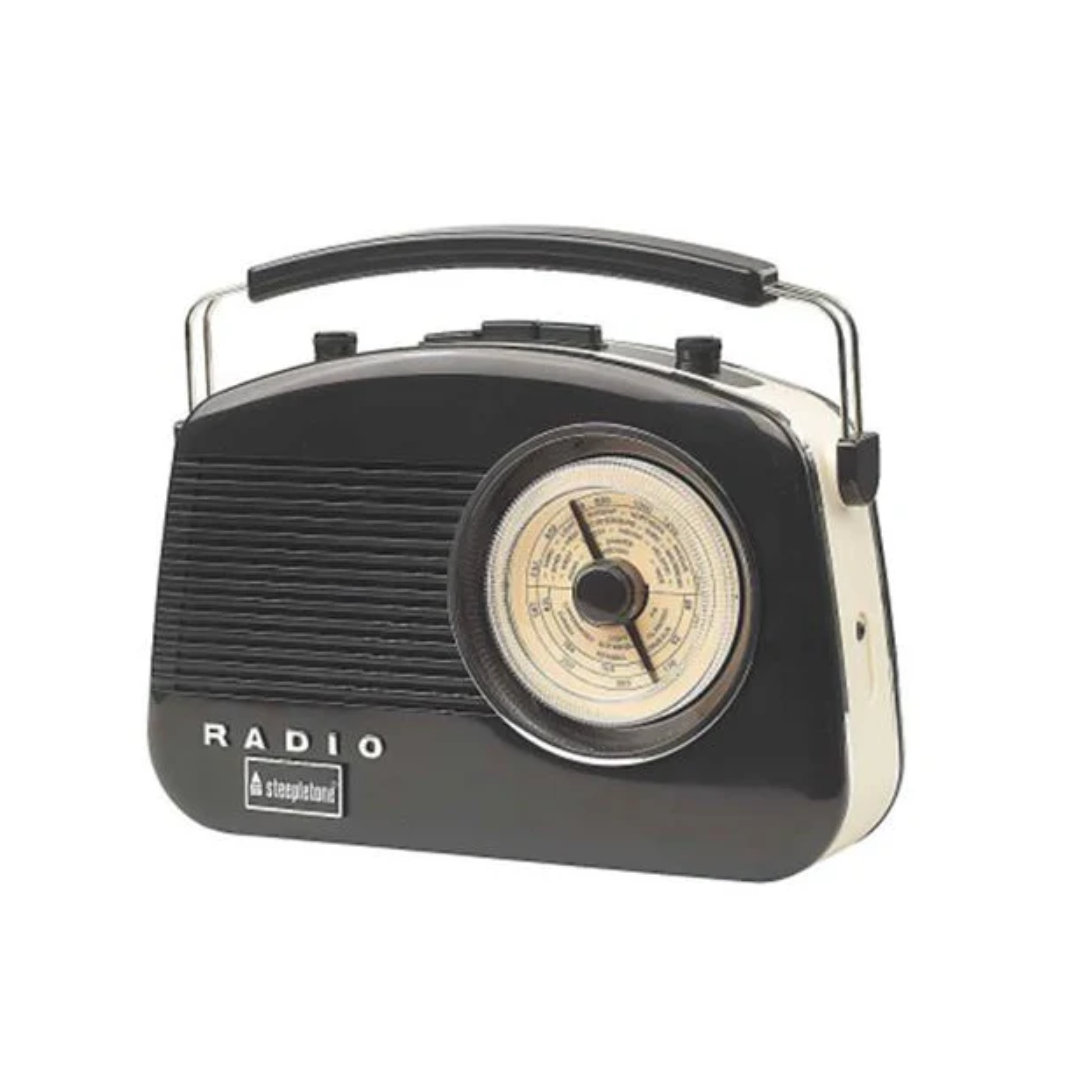 Steepletone Bluetooth Retro Radio With Bluetooth - Black | BRIGHTONBKB ...