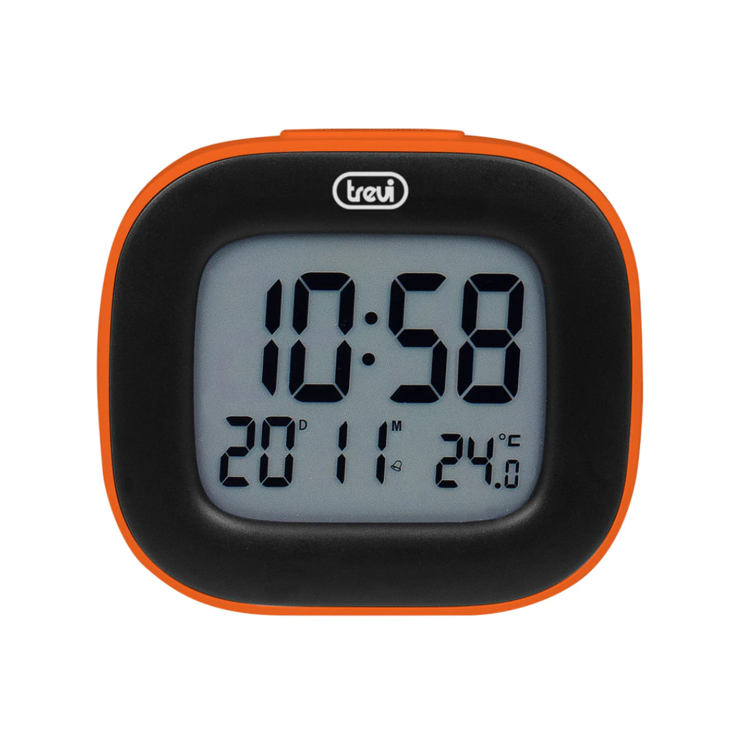 Trevi Digital Alarm Clock - Orange | SLD3875 — IRWINS MEGASTORE